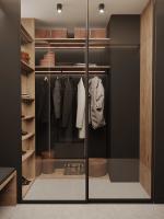China 2000mm Walk In Bedroom Wardrobe Closets Modern Luxury For Apartment for sale