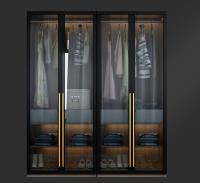 China 22mm Bedroom Glass Door Wardrobe Sliding Doors Closet For Bedroom Furniture for sale