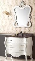 China 600mm 48in Solid Wood Bathroom Vanity Contemporary Bathroom Sink Vanity for sale