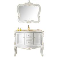 China 600mm 850mm Solid Wood Vanity For Bathroom Floating Bathroom Vanity With Drawers for sale