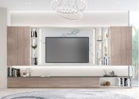 China 1800 X 400 X 450mm Living Room TV Shelves Solid Wood Tv Cabinet For Villa for sale