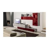 China 1800mm Modern Solid Wood Corner TV Stand For 75 Inch TV With Glass for sale