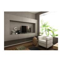 China 1800mm Modern Solid Wood Corner TV Stand For 75 Inch TV With Glass for sale