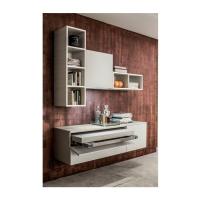 China 1800mm Modern Solid Wood Corner TV Stand For 75 Inch TV With Glass for sale