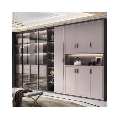 China SS304 White Wine Rack Living Room Display Cabinet With Clear Glass Door for sale