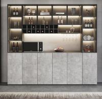 China 2.5M Living Room Display Cabinet Glass Corner Display Units For Living Room for sale
