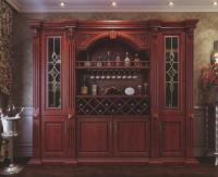 China 2M Solid Wood Storage Cabinet Wall Mounted Display Units For Living Room for sale