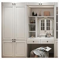 China 1800mm Solid Wood Wardrobe Closet Luxury Bedroom Wall Cabinets With Doors for sale