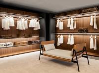 China Bedroom Wooden U Shaped Walk In Closet Storage Units For Clothing Storage for sale