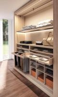 China 2.8M Double Wardrobe With Double Hanging Filing Cabinet Drawer Dividers for sale