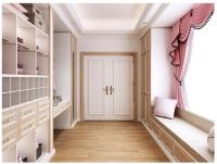 China Luxury Walk In Closet Furniture With Shelves Designs With Storage Basket for sale