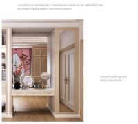 China Luxury Walk In Closet Furniture With Shelves Designs With Storage Basket for sale
