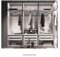 China 20mm Walnut Wood Walk In Closet Wardrobe for sale