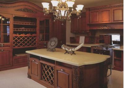 China 2.8m Solid Wood Kitchen Cabinets Island Bar for sale