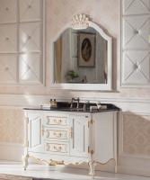 China 1000mm Contemporary Solid Wood Bathroom Vanity With Sink Classical Style for sale