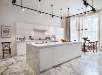 China 2022 White Modern Modular Kitchen Cabinets With Functional Accessories And Corner Basket for sale