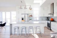 China 2022 White Modern Modular Kitchen Cabinets With Functional Accessories And Corner Basket for sale