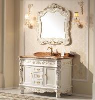 China 48 Inch Solid Wood Bathroom Vanity for sale