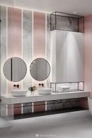 China 36 Inch 400mm 600mm Contemporary Bathroom Cabinets Vanity Melamine Finished for sale