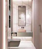 China 36 Inch 400mm 600mm Contemporary Bathroom Cabinets Vanity Melamine Finished for sale