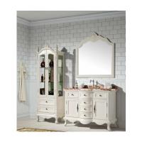 China 600mm 48 Inch Contemporary Corner Solid Wood Bathroom Vanity  Cabinet for sale