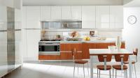 China 2022 Traditional Solid Wood Kitchen  Cabinets And Quartz Stone Top Oven Cabinet Together for sale