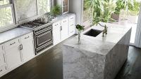 China 2022 Traditional Solid Wood Kitchen  Cabinets And Quartz Stone Top Oven Cabinet Together for sale
