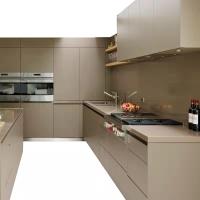 China Hdf High Gloss Modern Modular Cabinets With Island for sale