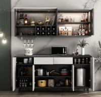 China Pure White Glass Door Modern Storage Cupboard Playwood Home Furniture Lacquer Finished for sale