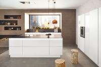 China 50mm Countert Tops Kitchen Island Cabinets H750mm Base Customized for sale
