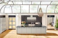 China 50mm Countert Tops Kitchen Island Cabinets H750mm Base Customized for sale