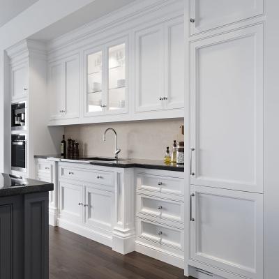 China 4M PVC Modern Kitchen Modular Cabinet Island Bar With 2.5M Switch LED for sale