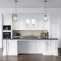 China 4M PVC Modern Kitchen Modular Cabinet Island Bar With 2.5M Switch LED for sale
