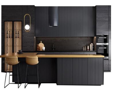 China Cuisine 600mm Matt Kitchen Cabinets With Built In Glass Oven for sale
