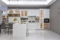 China All Wood RTA Kitchen Cabinets Elegant White 18mm Chip Board Furniture for sale