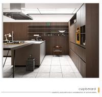 China Simple Island Kitchen Furniture Plywood Carcass 20mm Top Thickness for sale
