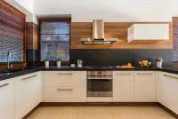 China Big Modular White Wood Finish Kitchen Cabinets 1800-3500mm Base for sale