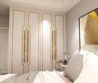 China White Glass Door Combine Bedroom Wardrobe Closet With Soft Closing Sliding for sale