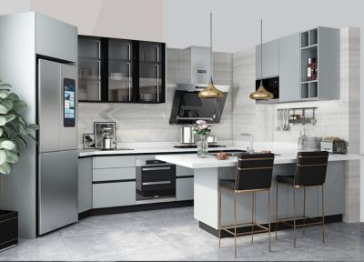China U Shape American style Island Kitchen Cabinet With Drawer Organizer for sale