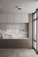 China Modern Style Plywood Kitchen Cabinets Italy Design Built In Pantry And Drawer Basket for sale