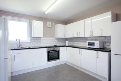 China White Modern Modular Kitchen Cabinet Blum Hardware And Nuomi Accessories for sale