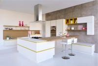 China White Modern Modular Kitchen Cabinet Blum Hardware And Nuomi Accessories for sale