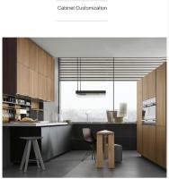 China Simple modular custom cheap solid wood kitchen cabinets for kitchen furniture for sale
