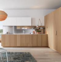 China Simple Modular plywood kitchen cabinets Melamine Finishing For Home Improvement for sale