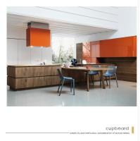 China Plywood Walnut Veneer MDF Kitchen Cabinet For house Furniture for sale