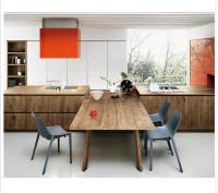 China Plywood Walnut Veneer MDF Kitchen Cabinet For house Furniture for sale