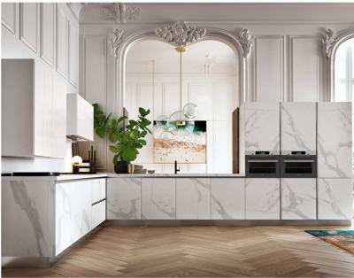 China White Shaker Cabinets American PVC Door Solid Wood Kitchen Cabinets for sale