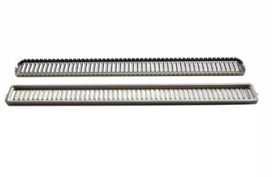China Radiator Components Head Plate 1.5mm Thickness Two Rows for sale