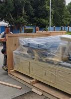 China 0.5kw Core Builder Machine Single Phase Semi Automatic Radiator Assembly Machine With Two Rows Tube for sale