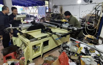 China Radiator Semi-Automatic Core Assembly Machine 0.5-0.8Mpa Work Pressure Two Rows Core Builder Machine 220V Power for sale